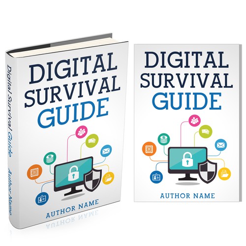 Digital Survival Guide book cover | Book cover contest