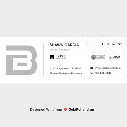 Designs | Email Signature for Bridge Company | Other design contest