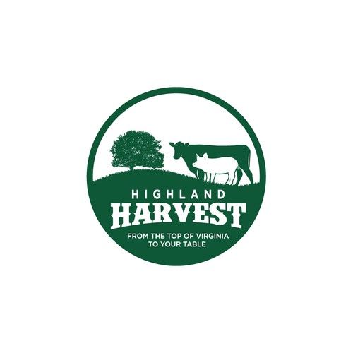 Highland Harvest- Logo and branding for artisanal farm on-line shopping ...