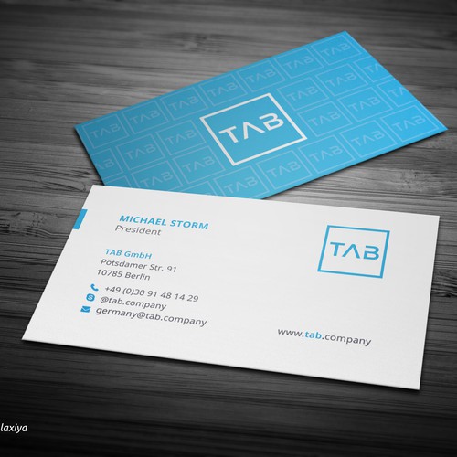 TAB Business Card | Business card contest