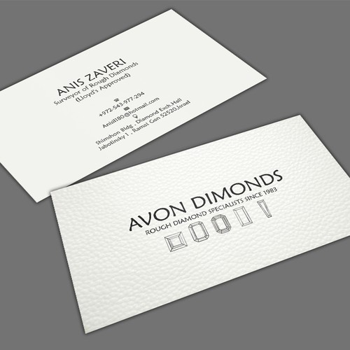 High class business card for diamond consultant | Business card contest