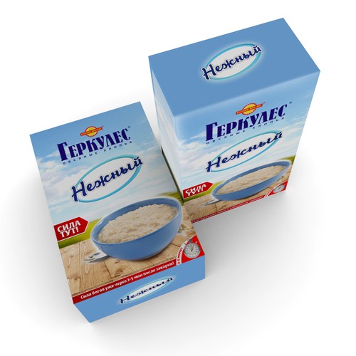 Design a healthy package for porridge oats (the second brand on the ...