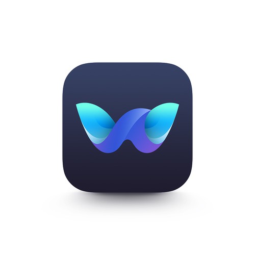 Beautiful app icon for an iPhone X Wallpaper App! | Icon or button contest