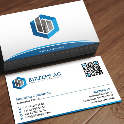 bizzeps ag: new vcard design | Business card contest