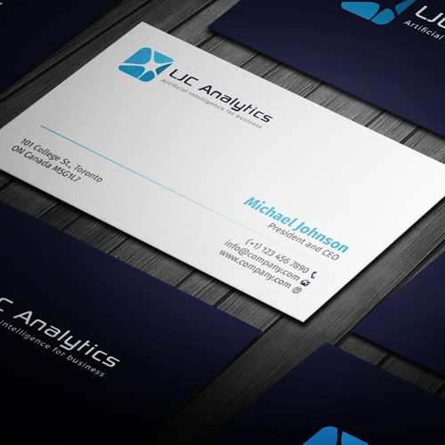 Artificial Intelligence business card | Business card contest