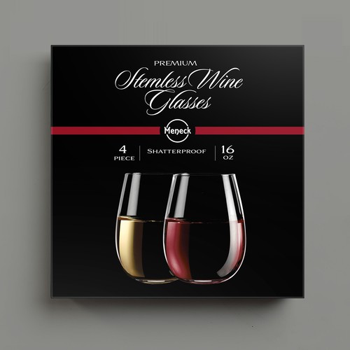 Design an Elegant Box Package for Premium Wine Glasses | Product ...
