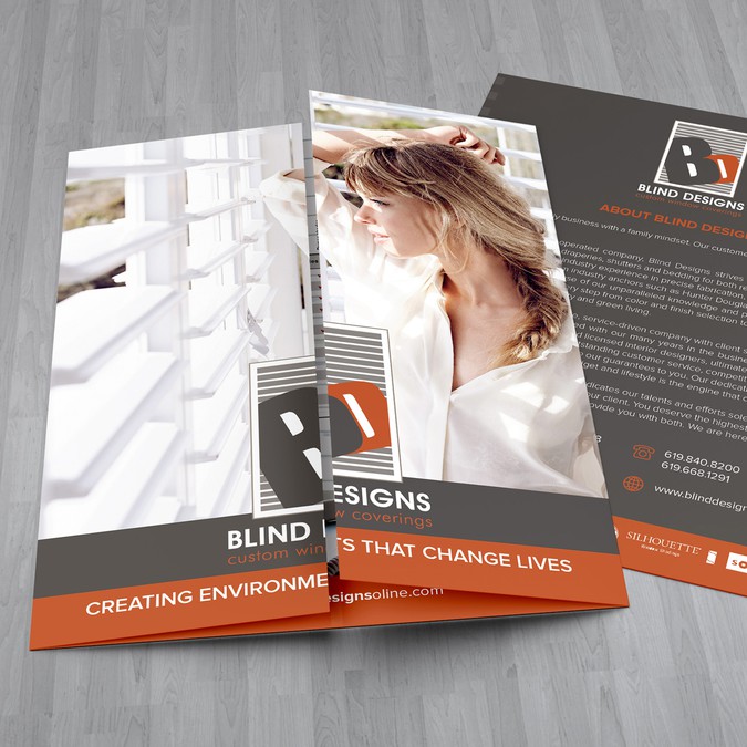 Create a Clean, Simple and Modern Brochure for Our Window Blinds ...