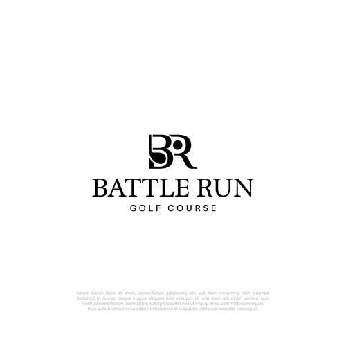 Designs | Battle Run Golf Course | Logo design contest