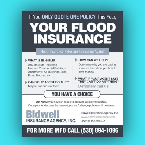 Print Ad: Eye-catching print ad for flood insurance in the U.S ...