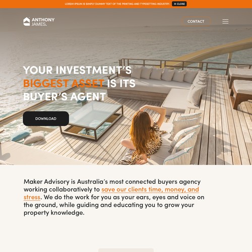 Designs | Create an edgy looking website for a property buyers agency ...