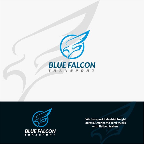 Light Blue Falcon Logo