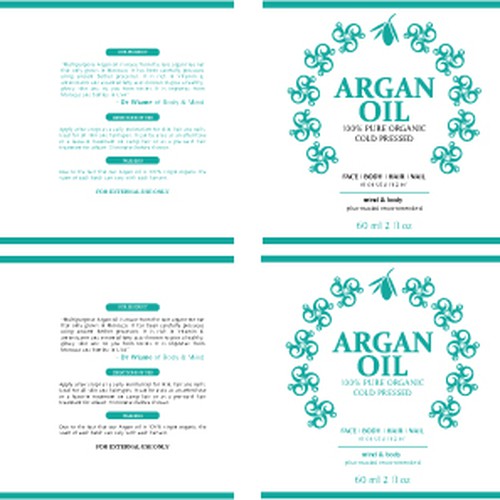 create a top selling moroccan argan oil label | Product label contest