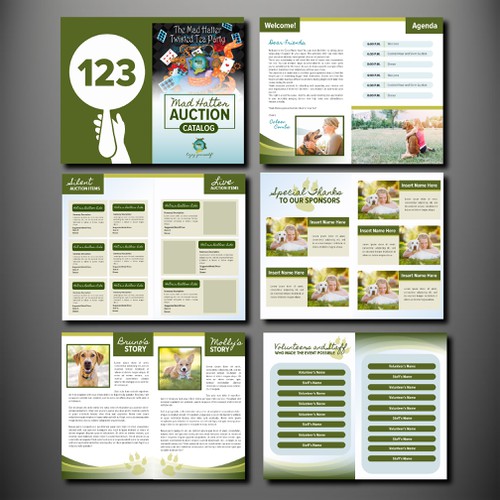 Auction catalog for non profit fundraiser (need a template that I can ...