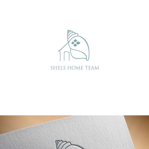 Real estate logo with a sea shell theme. | Logo design contest