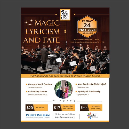 Designs | Orchestra concert flyer for community ensemble | Postcard ...