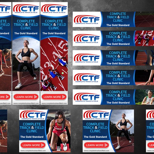 Create a winning ad banner for the Complete Track & Field Clinic, the ...