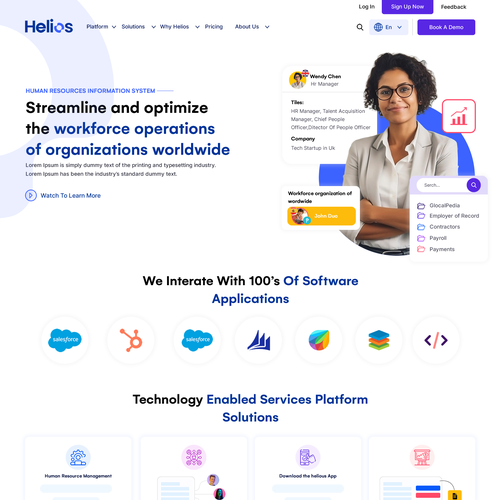 Designs | Helios Website Concept | Web page design contest