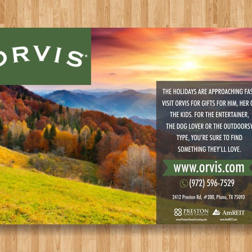 Designs | Create an ad for Orvis | Postcard, flyer or print contest