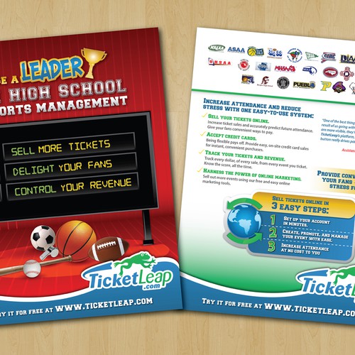 Two-sided 8.5" x 11" Promotional Flyer for TicketLeap | Print or ...