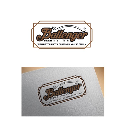 Ballenger Beer & Spirits is looking for elegant and rustic logo to make ...