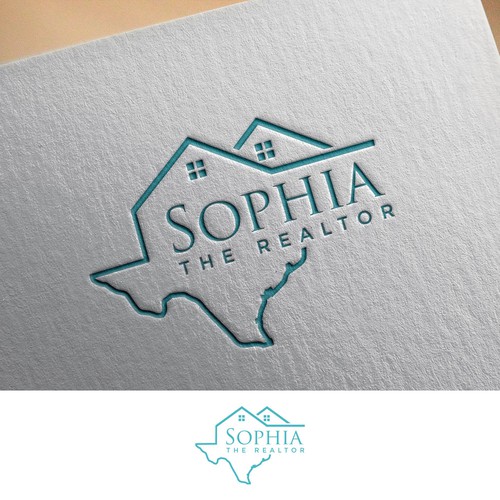 Individual Real Estate agent logo incorporating the shape of a house ...