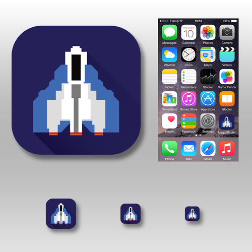 Create a modern style retro video game app icon | Icon or button contest