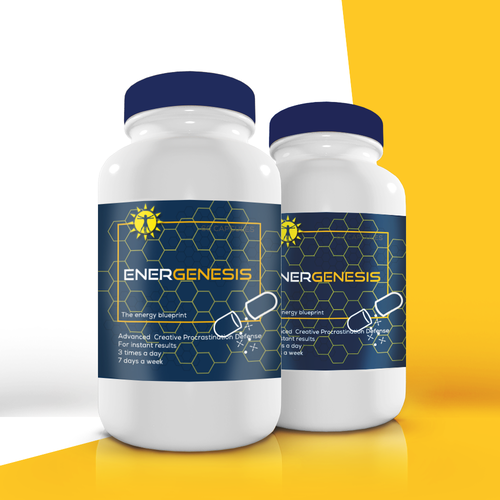 Design the label for the best energy enhancing nutritional supplement ...