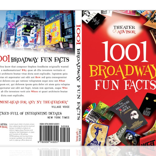 Designs | Create the book cover for 1001 Broadway Fun Facts | Book ...