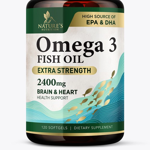 Designs | Omega 3 Fish Oil Design needed for Nature's Nutrition ...