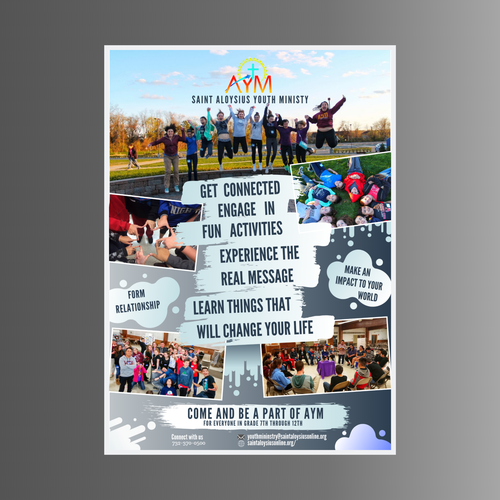Design a cool and inviting Youth Group poster for teens | Poster contest