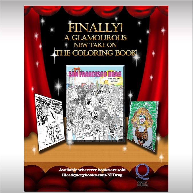 flyer for Drag Queen Coloring Book | Postcard, flyer or print contest