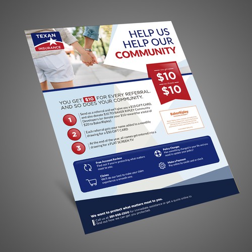 Referral Program Flyer | Postcard, flyer or print contest