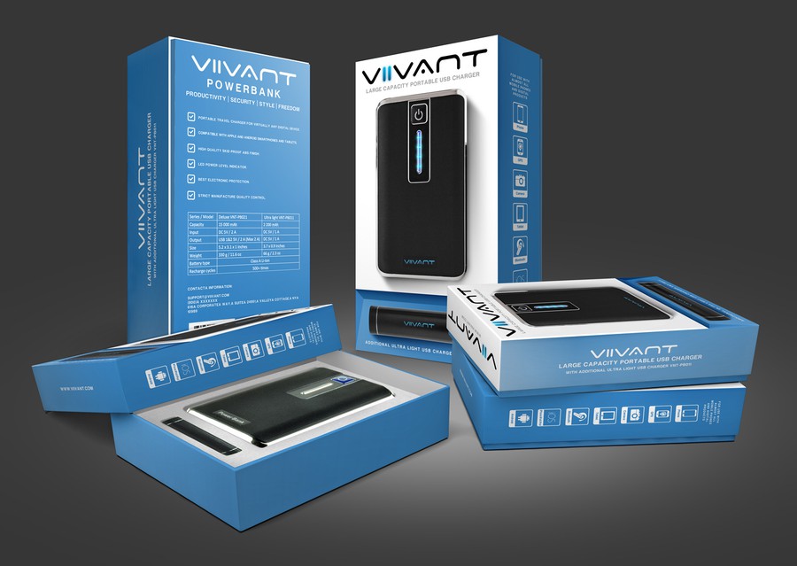 Create gift box for an portable usb charger (power bank) for our ...