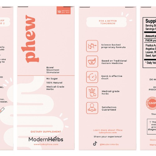 Designs | Modern herbal wellness brand. Supplement for constipation ...