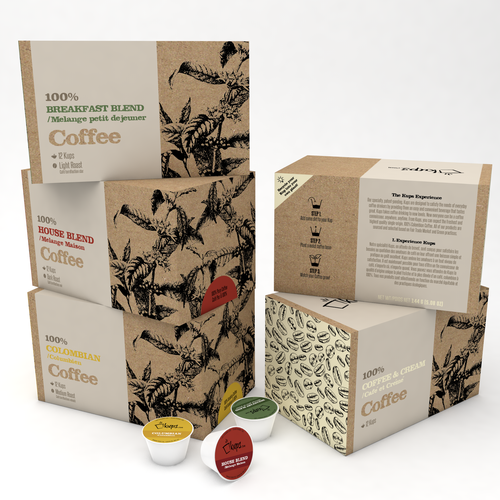 Re Design of some boxes for Coffee | Product packaging contest