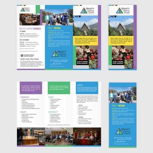 Church Welcome Brochure for Visitors [tri fold] | Brochure contest