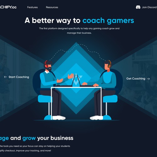 Designs | Home page redesign for a video game coaching platform ...