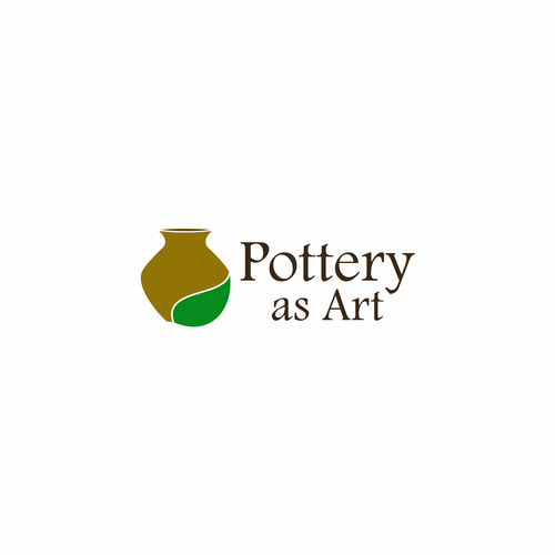 Create a whimsical, easily identifiable logo for a pottery store that ...