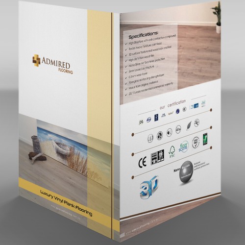 Design a Classy Vinyl Plank Flooring Brochure that sells sophistication ...
