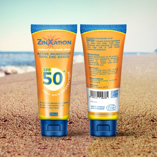 Design a Sunscreen Label for Tubes | Product packaging contest