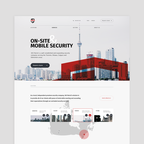 Webdesign for security company| concurso Design de site | 99designs