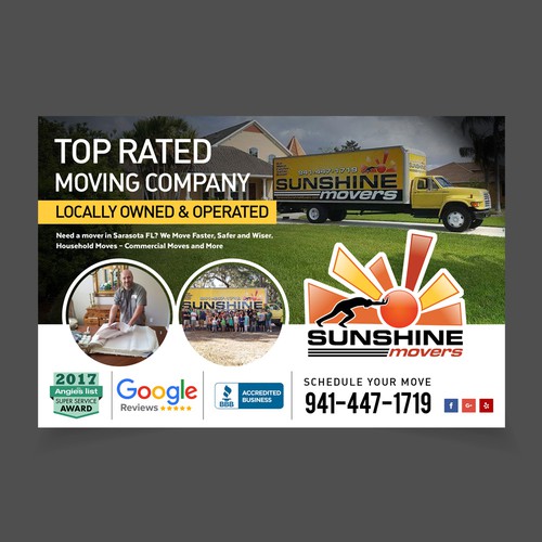 Flyer/mailer for moving company :) | Postcard, flyer or print contest