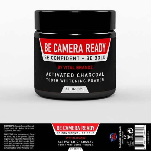 Be Camera Ready charcoal whitening powder needs a brand new, attractive ...