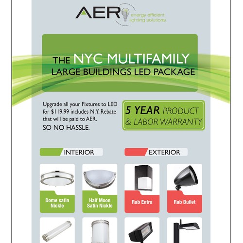 AER Lighting Flyer | Poster contest
