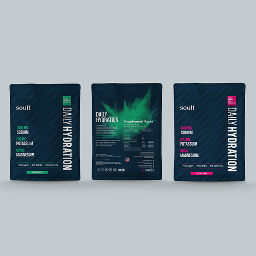 Designs | Design eye catching packaging for a premium hydration powder ...