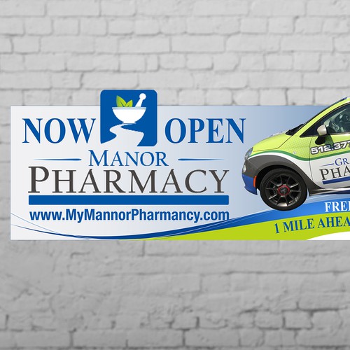 manor pharmacy billboard design | Signage contest