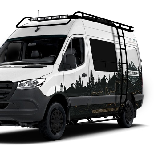 Designs | Nature inspired Sprinter Van Wrap design for High Country ...