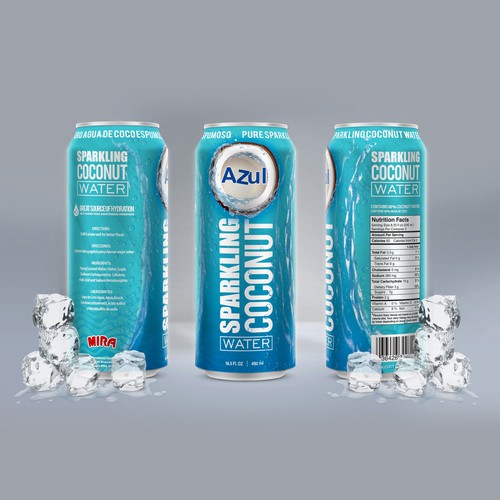 Azul Pure Sparkling Coconut Water needs an Amazing Packaging Design ...