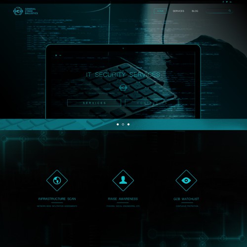 Digital security company website | Web page design contest