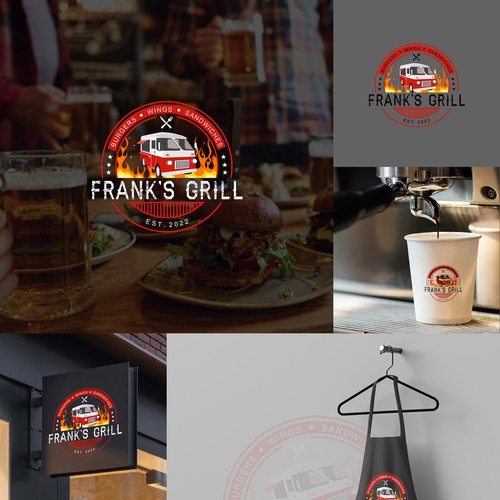 Designs | Cool logo for American food trailer | Logo design contest